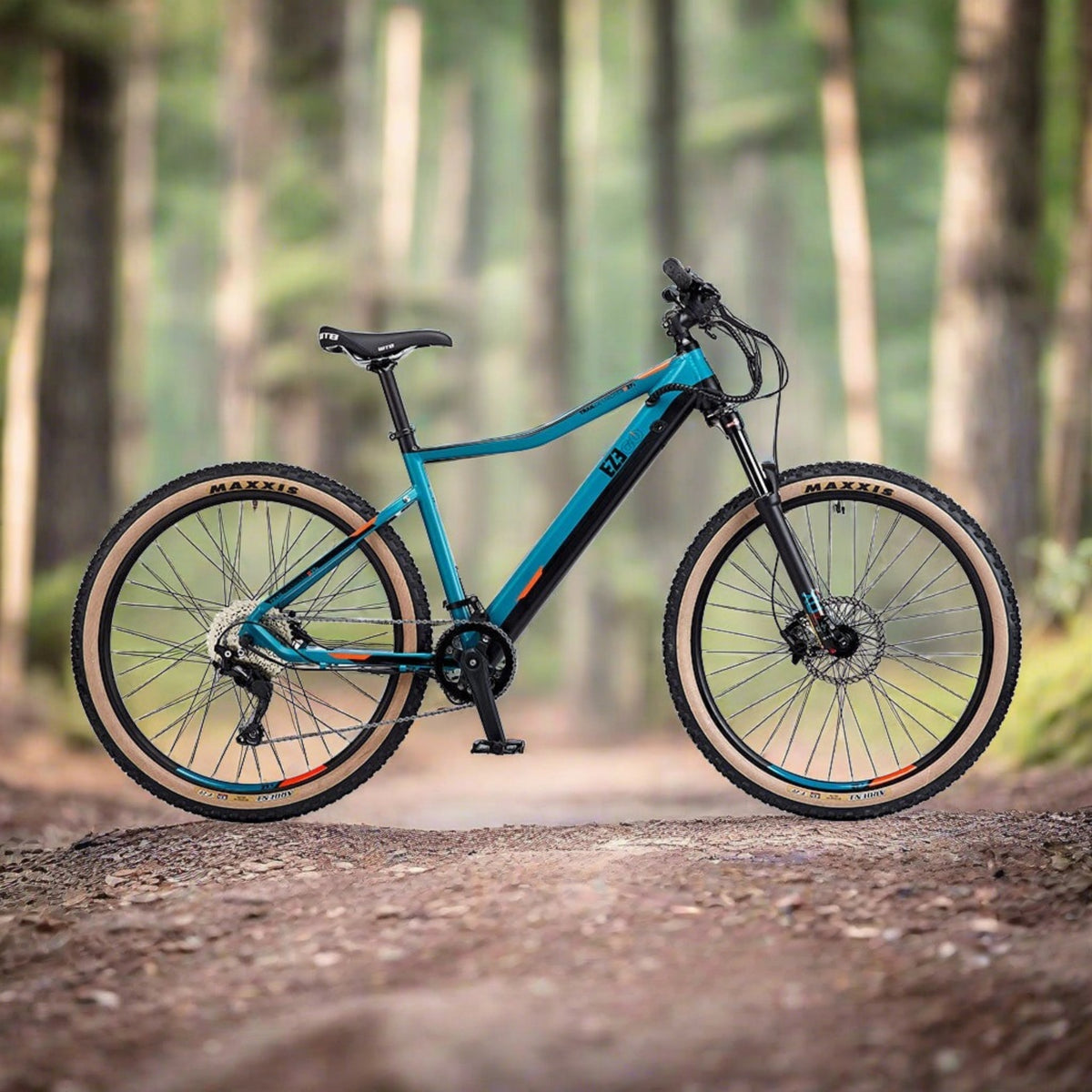 Ezego Trail Destroyer II Electric Mountain Bike in Blue - Conquer Any ...