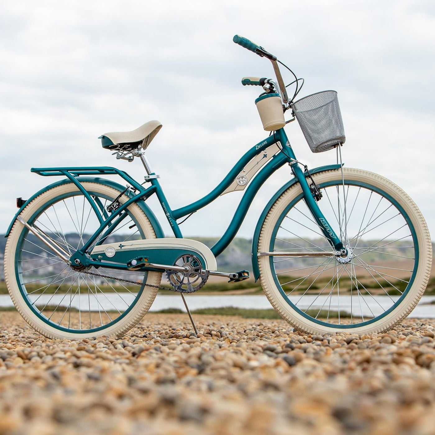 Huffy Deluxe Cruiser Urban Bike, Emerald Green — North Sports