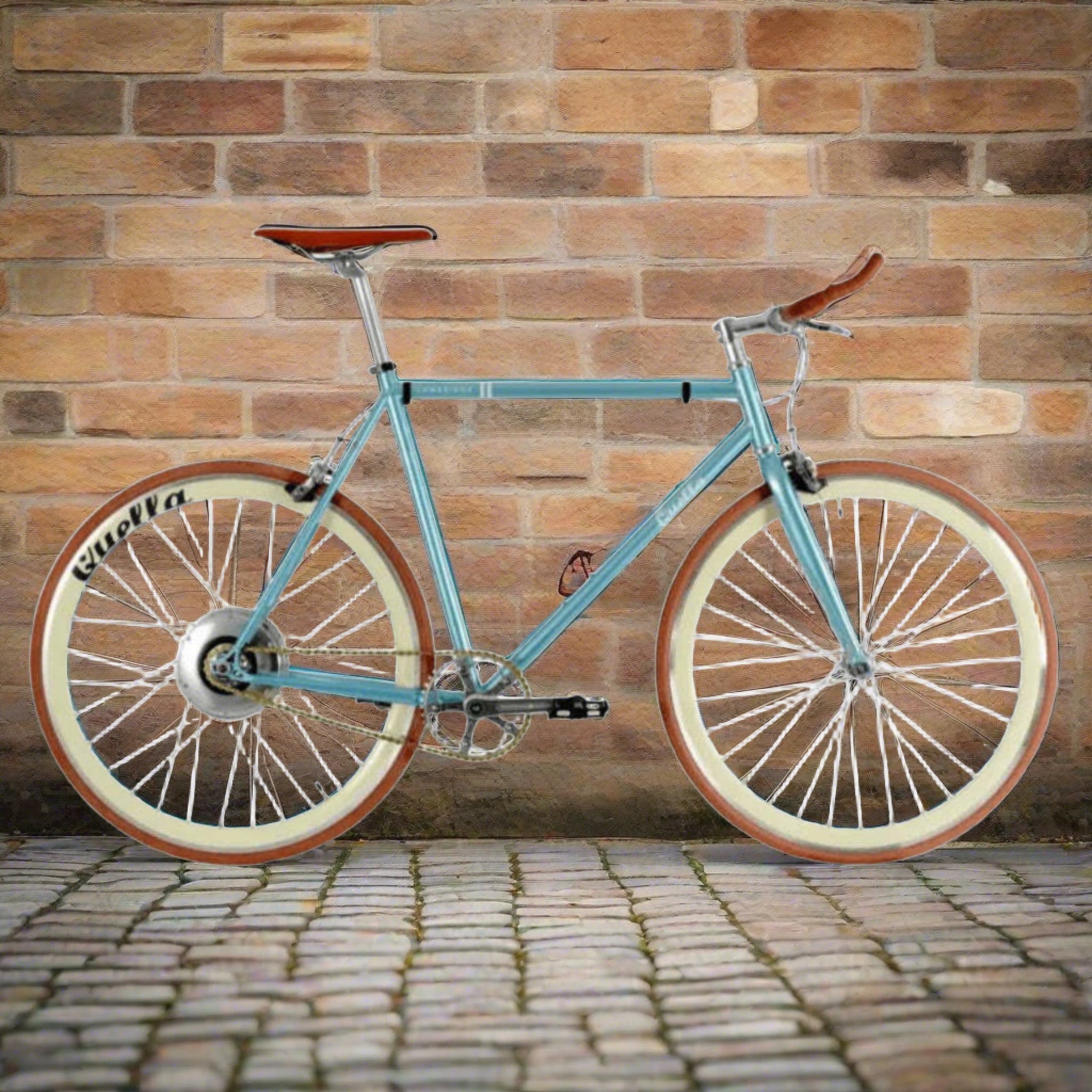 Quella Cambridge 250W Hybrid Electric Bike, Blue - Elegant Urban ...